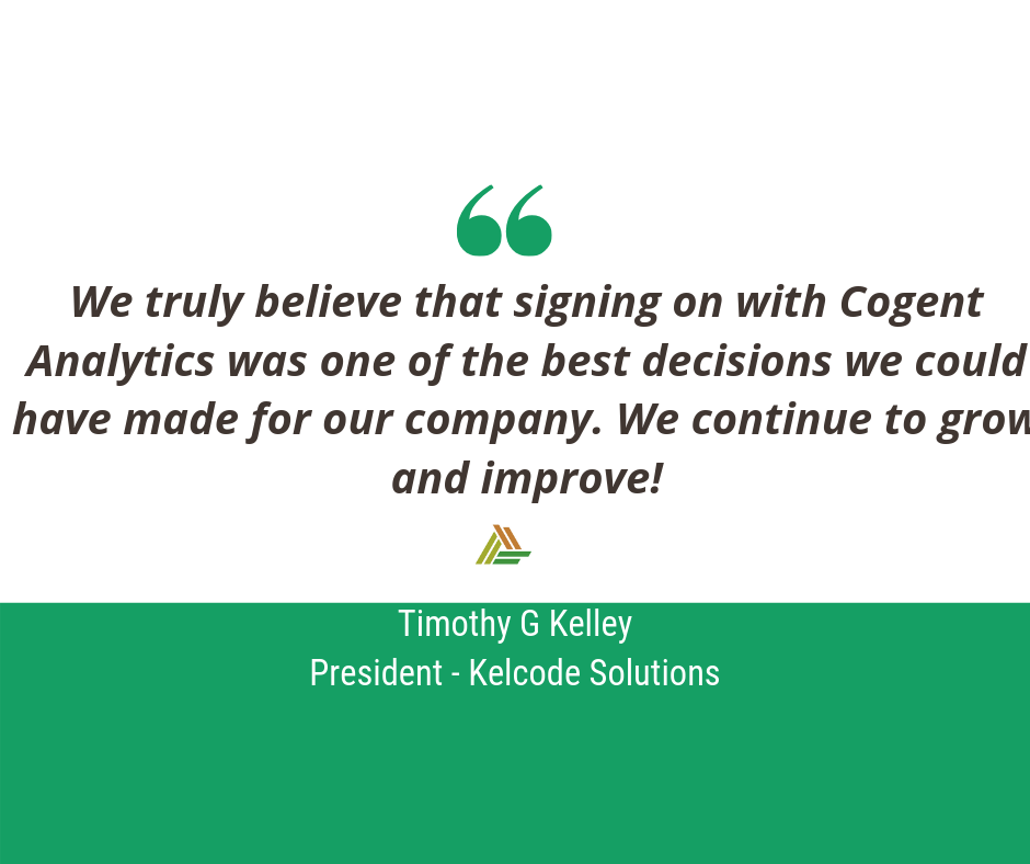 Kelcode Solutions Letter | Cogent Analytics