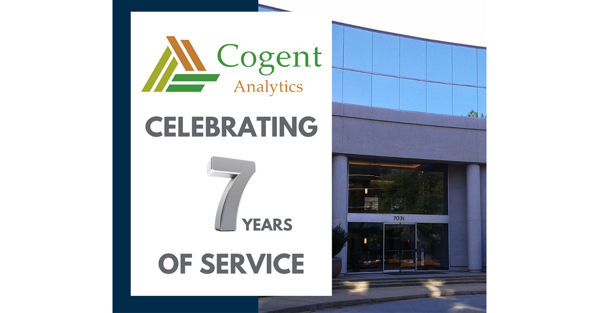 Cogent Analytics Celebrates 7 Years | Cogent Analytics